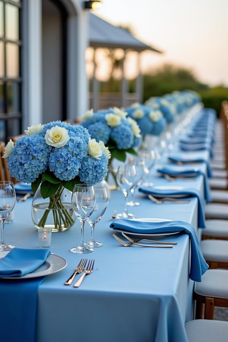 33 Blue Wedding Theme Decor Ideas for a Chic Celebration