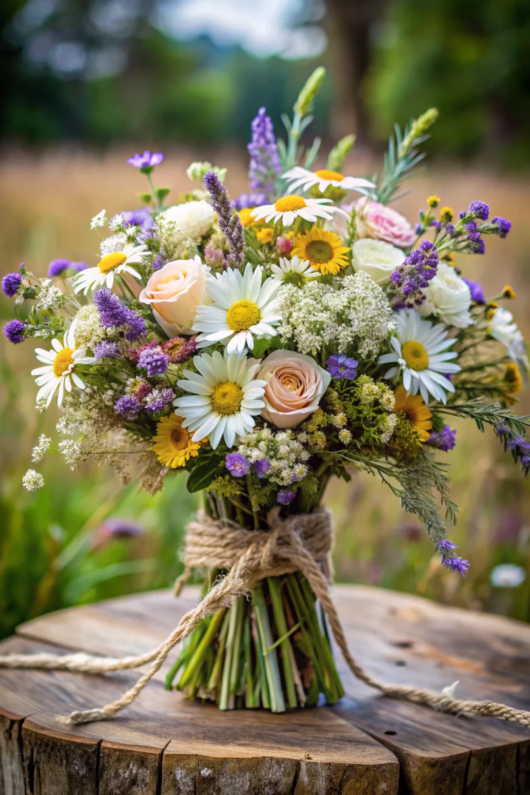 64 Boho Wedding Bouquet Ideas with Wildflowers