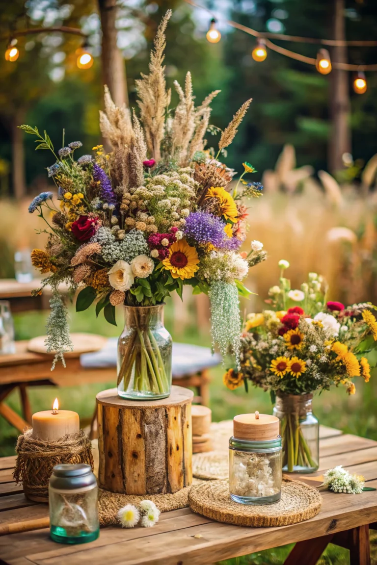 64 Boho Wedding Bouquet Ideas with Wildflowers