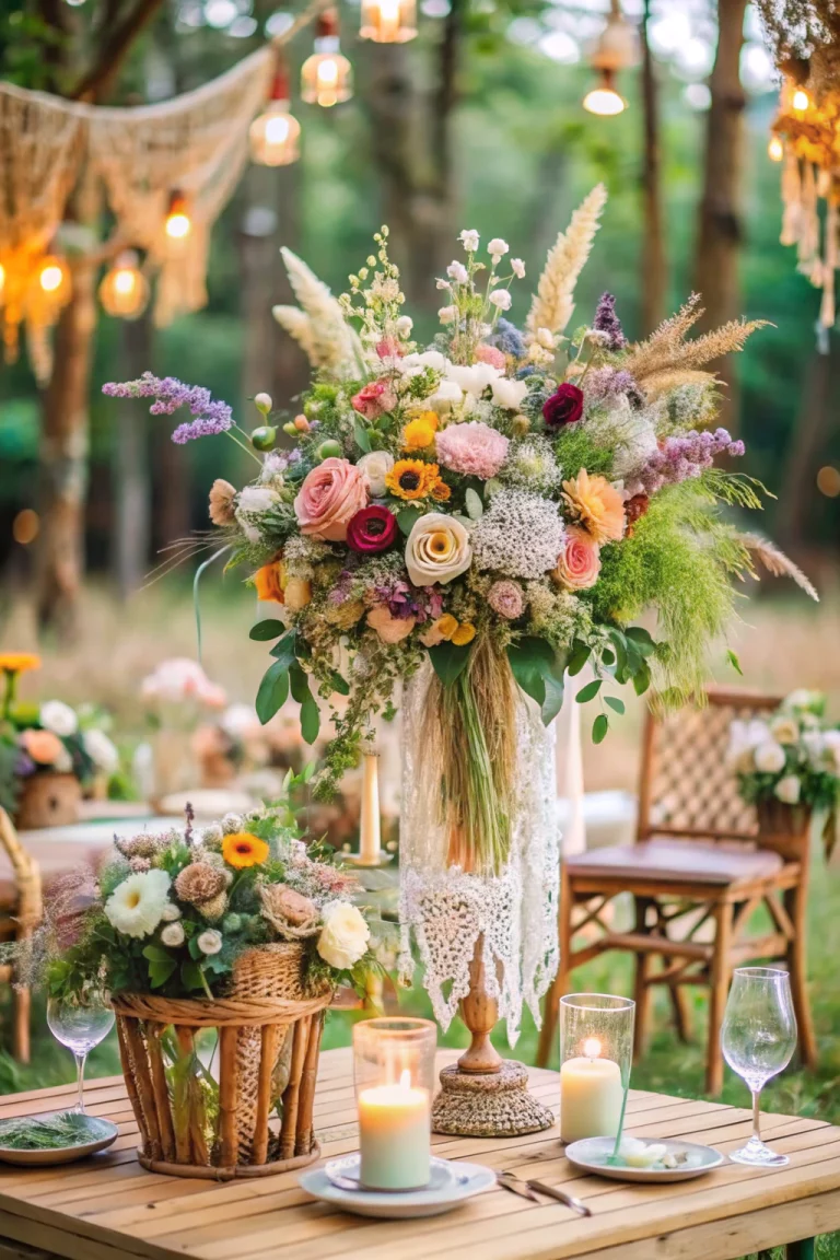 64 Boho Wedding Bouquet Ideas with Wildflowers